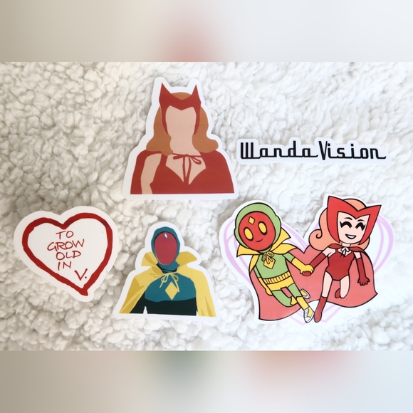 Hand Crafted | Office | Wandavision Stickers Scarlet Witch Wanda Vision ...